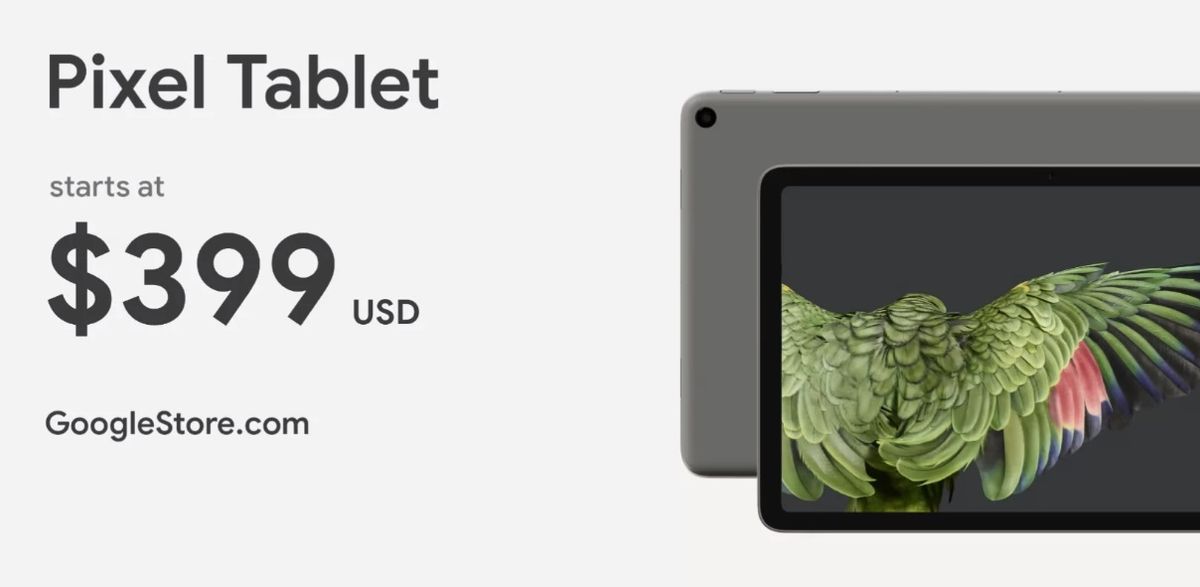 The 'new' Pixel Tablet is exactly the same, except there's no dock ...