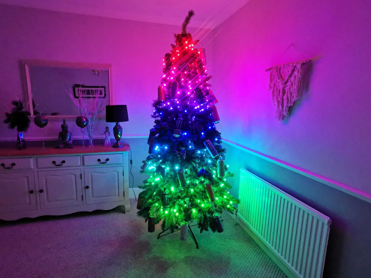 Razer RGB Christmas lights are a thing now, so I created a monster ...