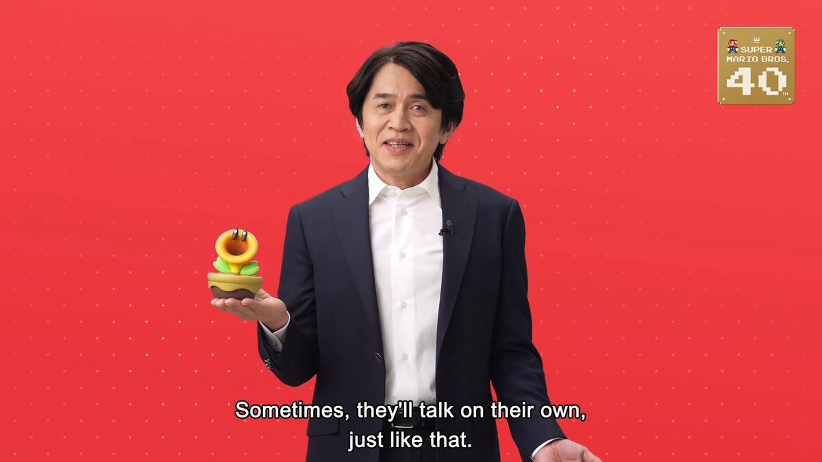 Nintendo reveals replica Talking Flower from Super Mario Wonder that ...
