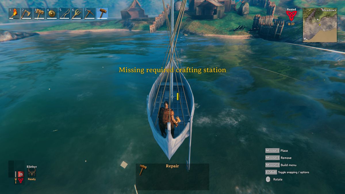 Valheim boat: How to make and dock them | PC Gamer