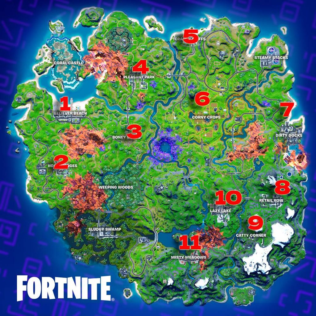 Fortnite Caretaker Footprints - where to study tracks for Ariana Grande ...