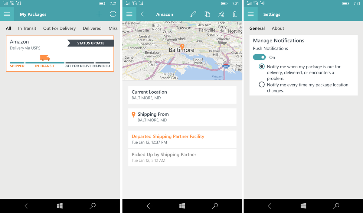 Microsoft's Delivery Beta package tracking app appears on the Windows ...