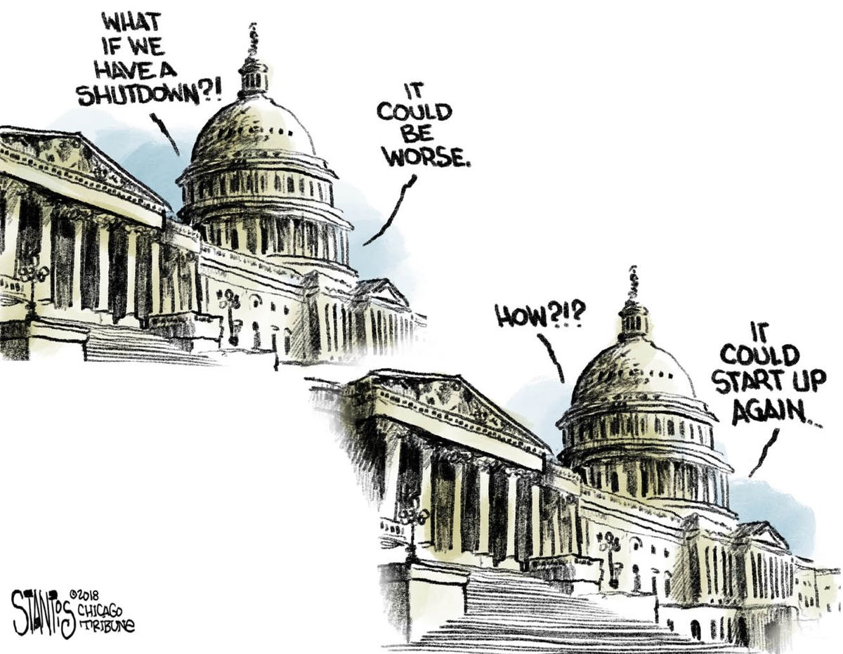 Political cartoon U.S. government shutdown Congress | The Week