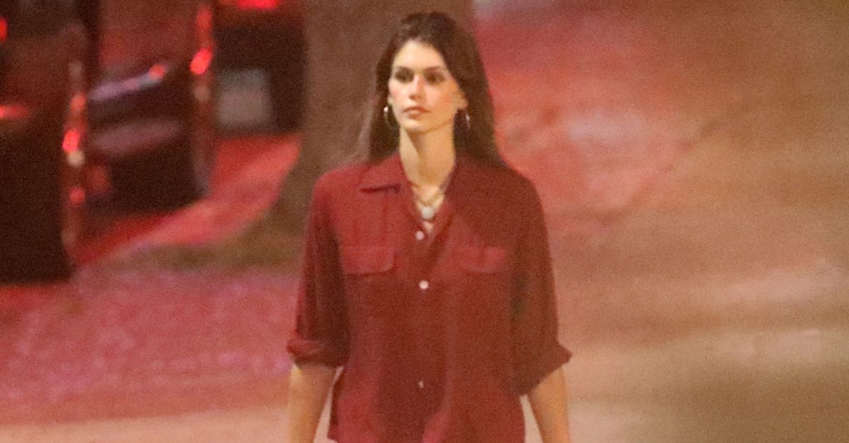 Kaia Gerber Made Her Denim Shots 10x More Interesting With Knee-High ...