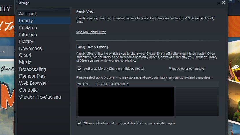 How to gameshare on Steam: share your Steam games with friends and ...