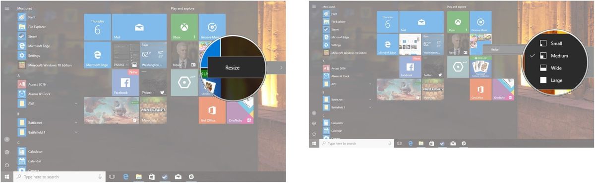How to create live folders, hide the Start menu app list in Windows 10 Creators Update | Windows ...