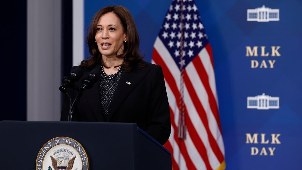 Harris says to 'truly honor' the legacy of MLK, voting rights ...