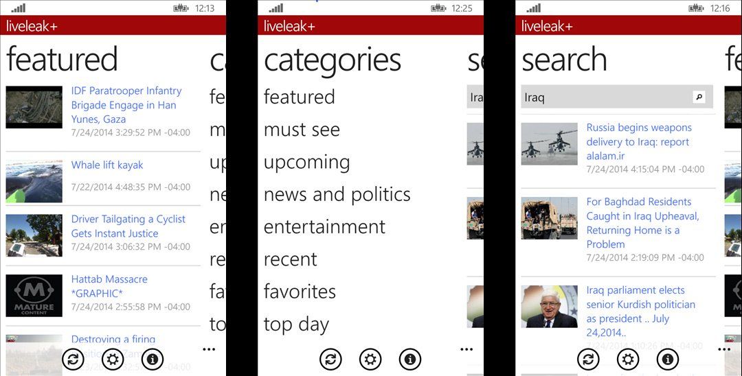 Liveleak+ brings the wild world of Liveleak video to your Windows Phone ...