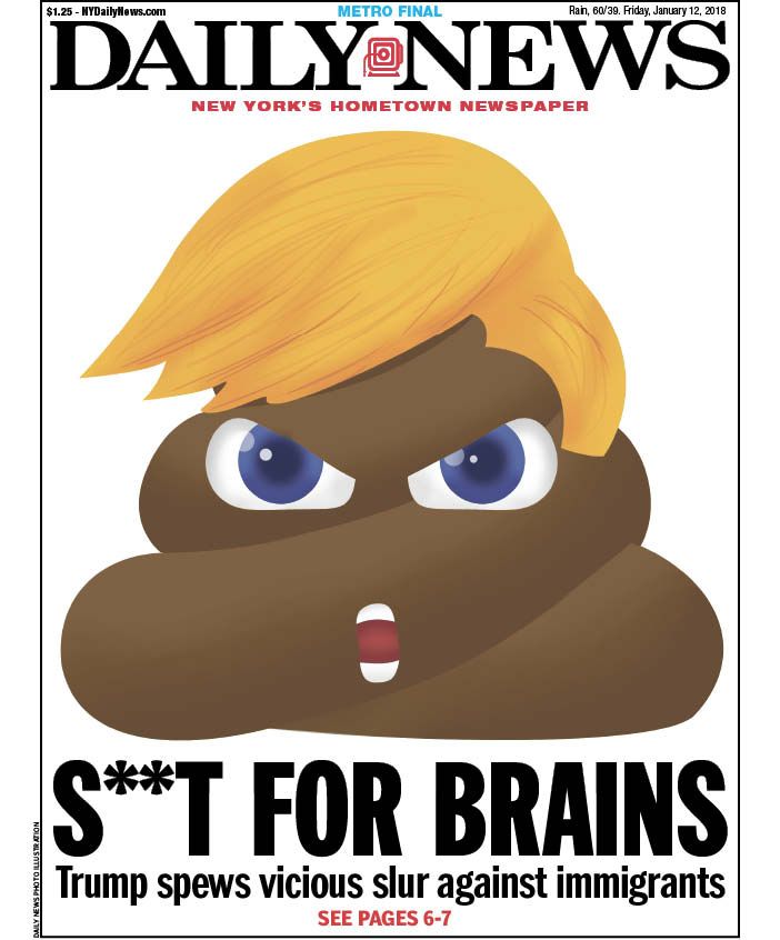 New York Daily News uses poop emoji to respond to Trump's vulgar ...