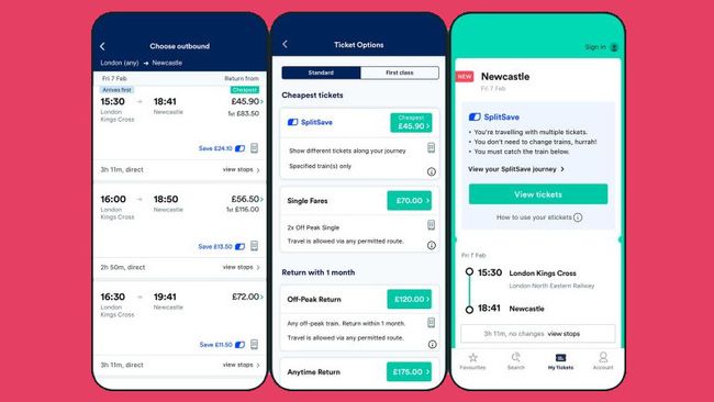 Trainline's new SplitSave option could save you a fortune on train ...