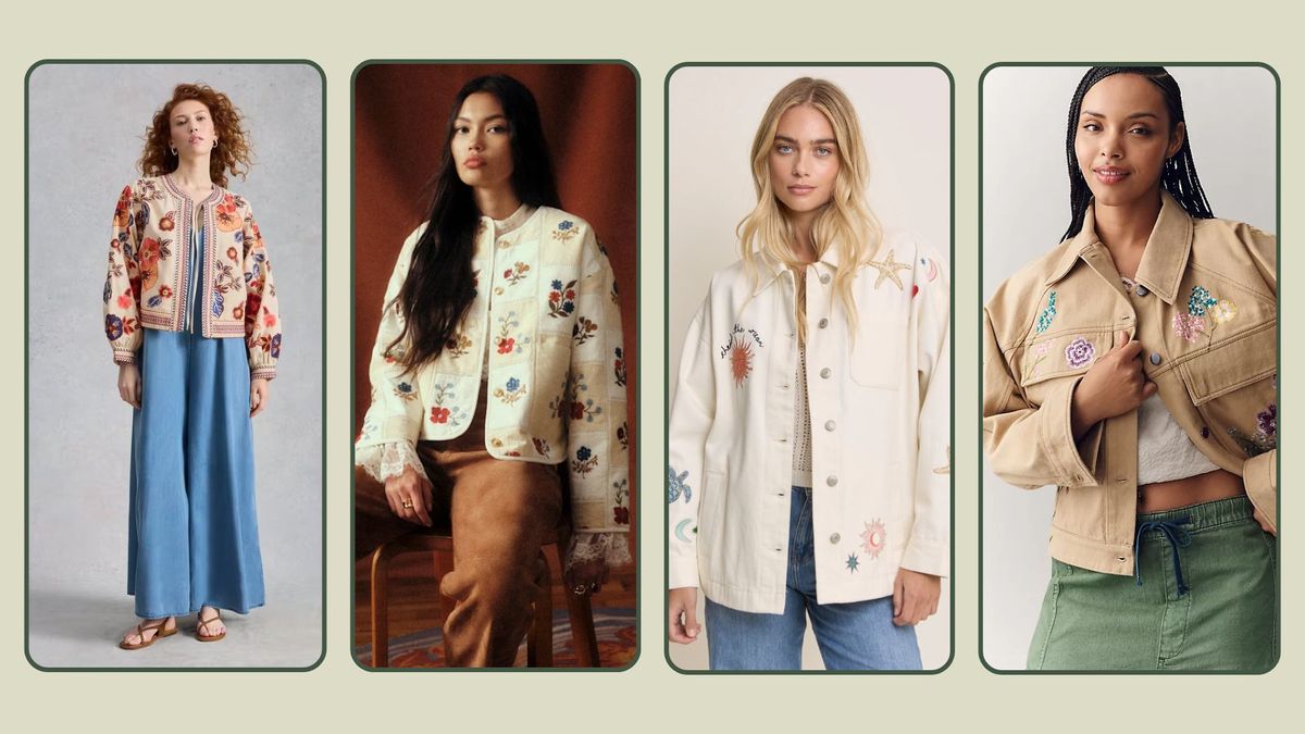 Embroidered jackets are the next big spring trend to note | Woman & Home