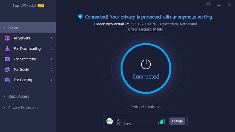 iTop VPN | TechRadar