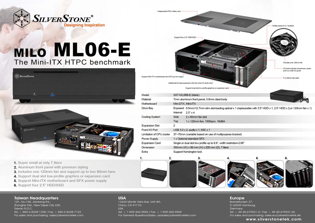Silverstone Announces Redesigned MILO ML06-E HTPC Case | Tom's Hardware