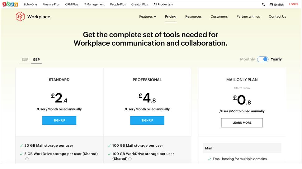 Zoho Workplace | TechRadar