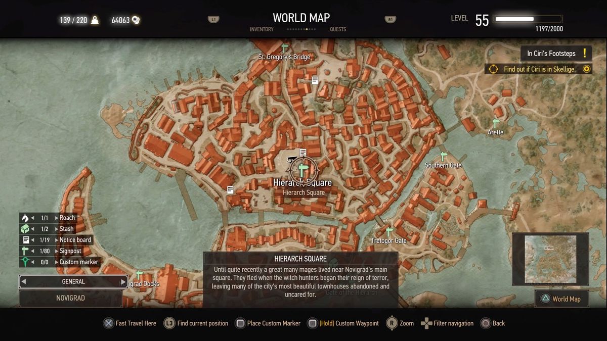 The Witcher 3 Following the Thread mission: find a contract in Hierarch ...