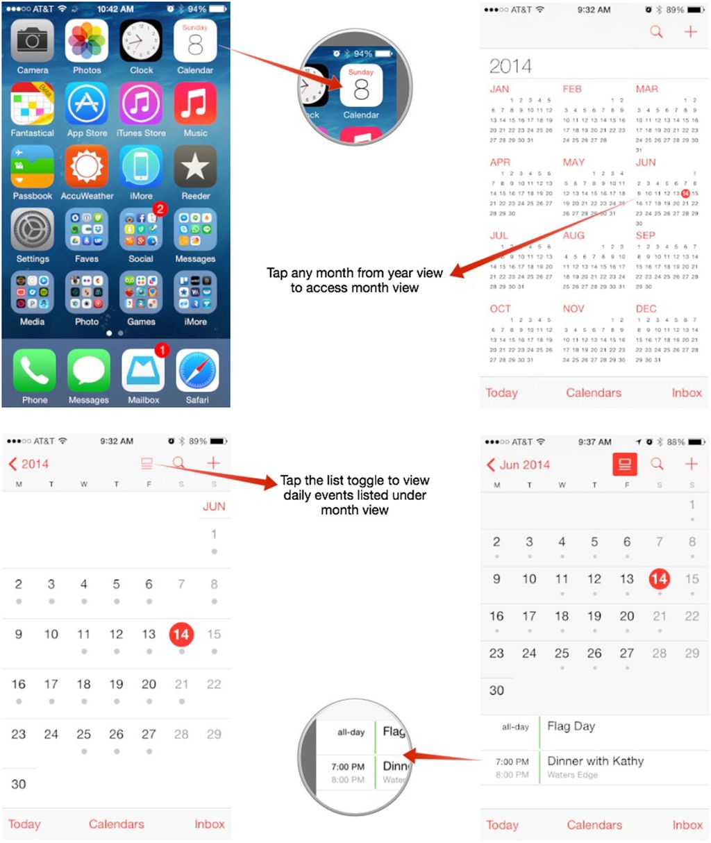 How to switch calendar views on your iPhone or iPad | iMore