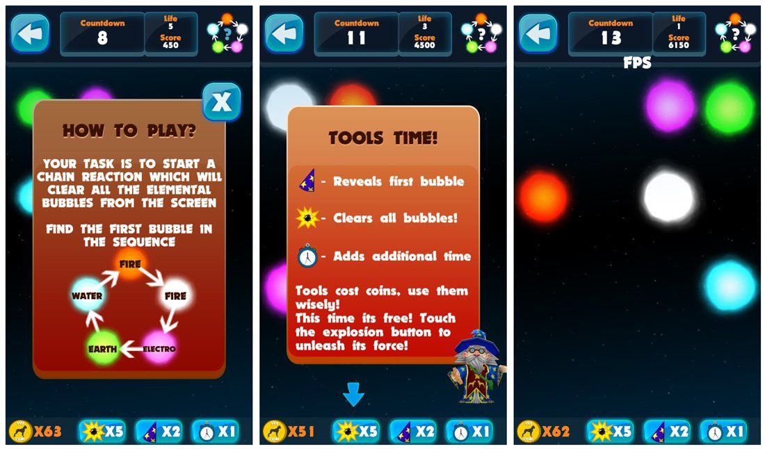 Battle the elements with the Windows Phone game Elemental Bubbles HD ...