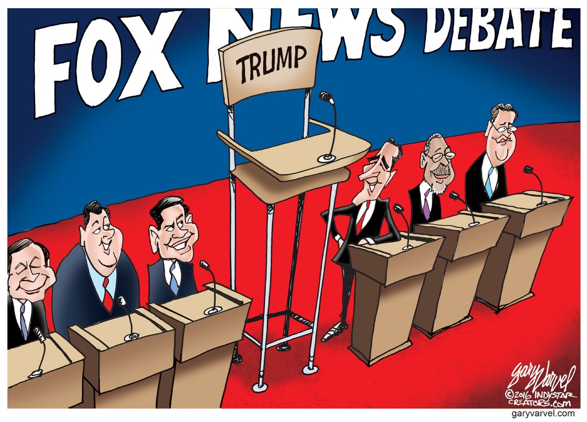 Political Cartoon U.S. Fox GOP Debate | The Week