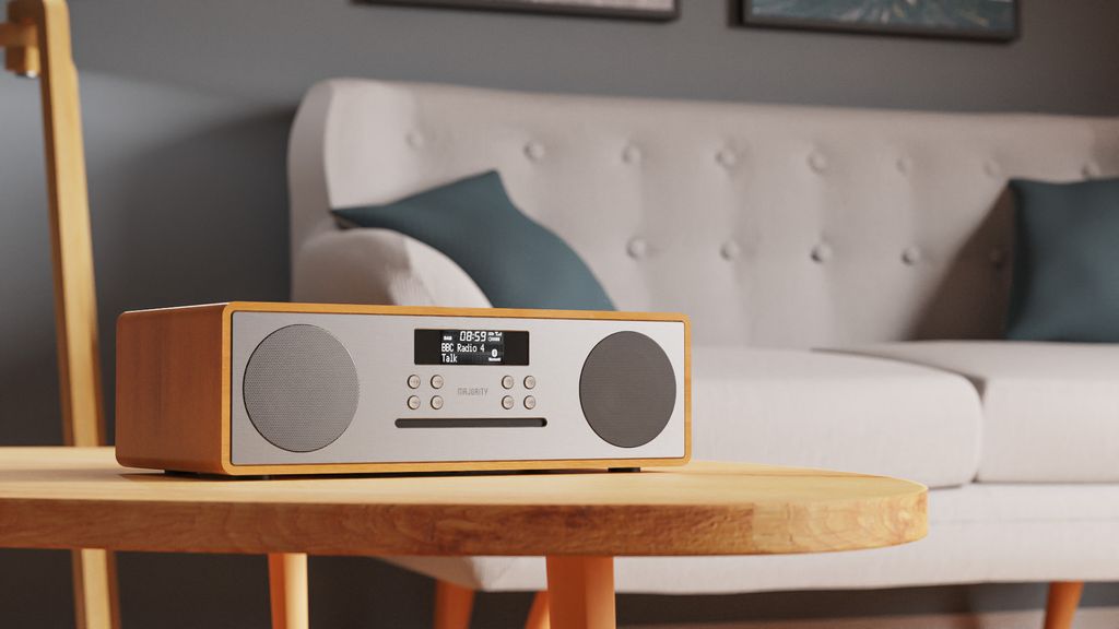 Majority's Oakington is an all-in-one radio/CD player with a ...