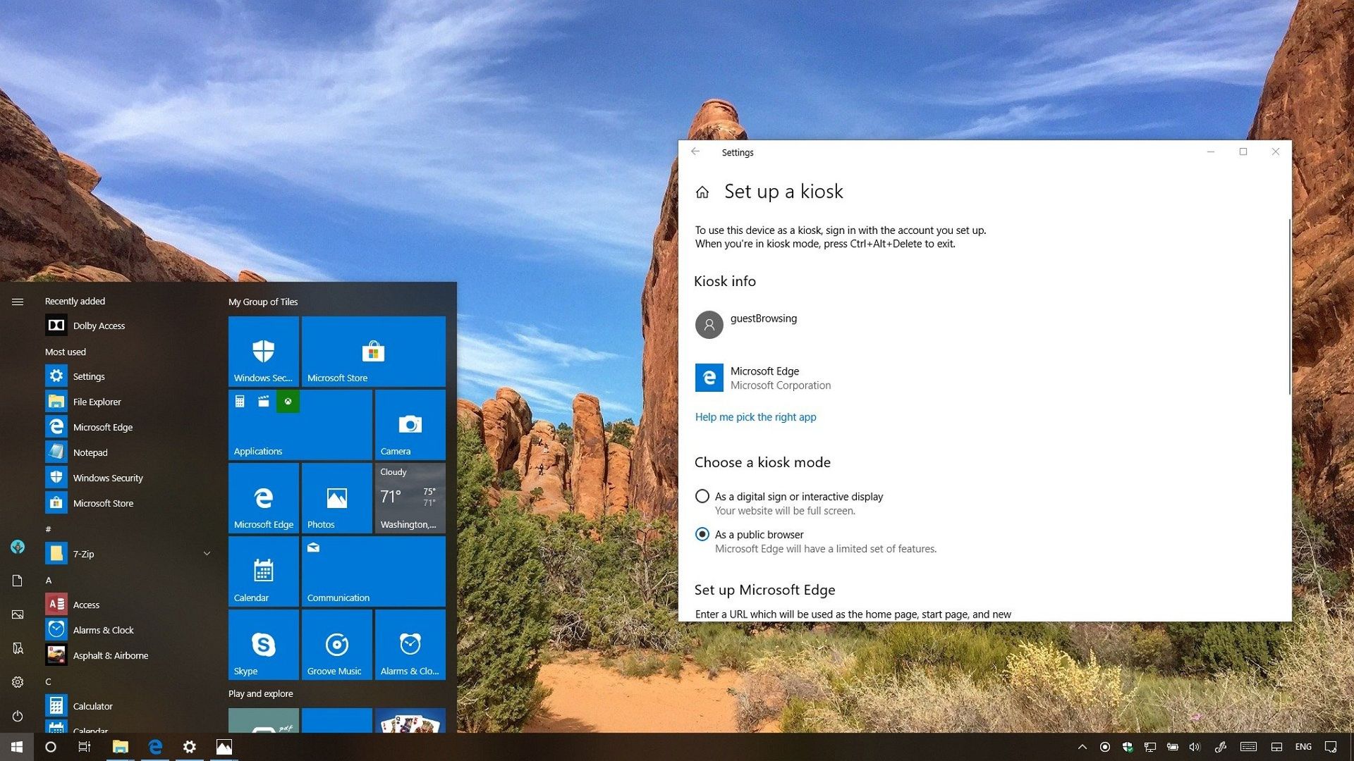 How to set up kiosk mode on Windows 10 October 2018 Update | Windows ...