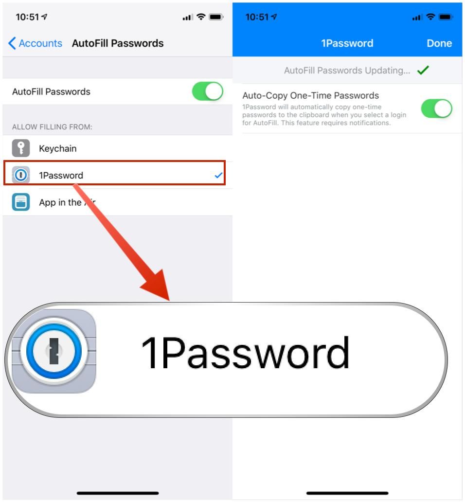 How to set 1Password as you default AutoFill provider in iOS 12 | iMore