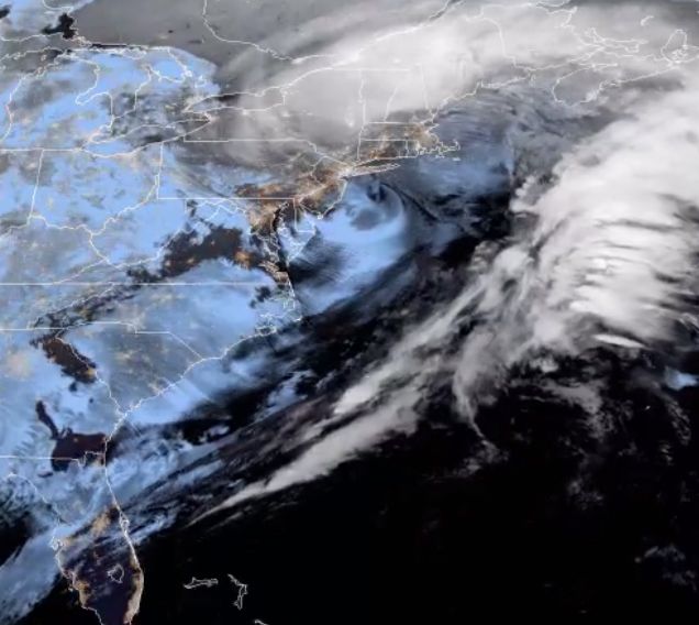 Satellite tracks intense winter snowstorm across US East Coast | Space