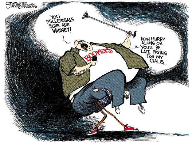 Editorial cartoon baby boomers | The Week