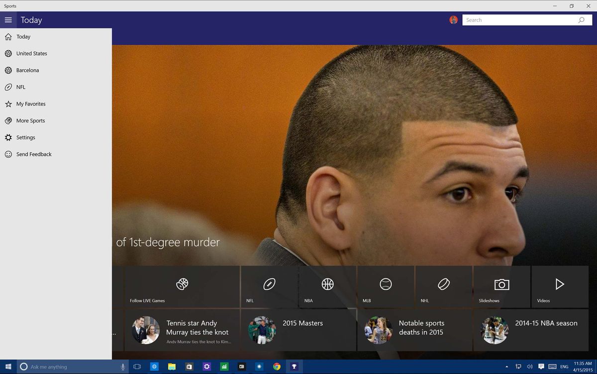 Windows 10 build 10056 unveils updated MSN apps with new UI and ...