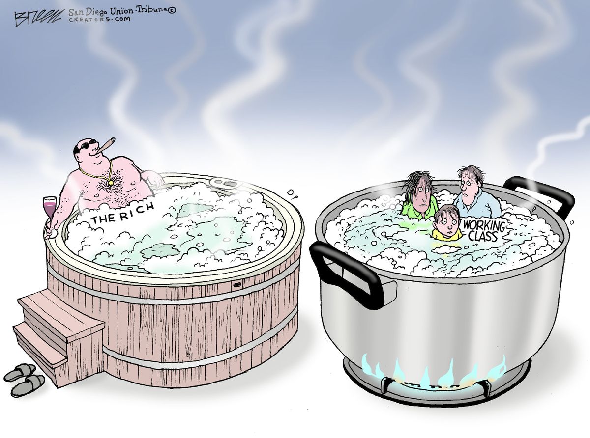 Editorial Cartoon U.S. rich working class | The Week
