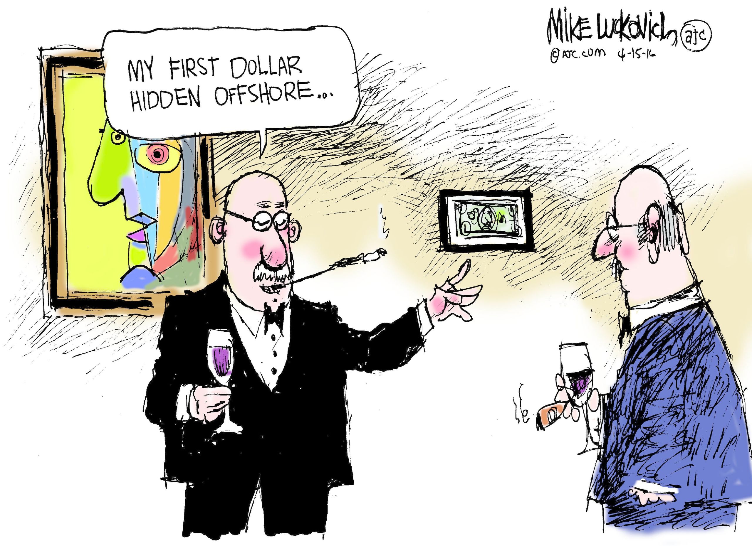 Editorial Cartoon U.S. Offshore Accounts | The Week