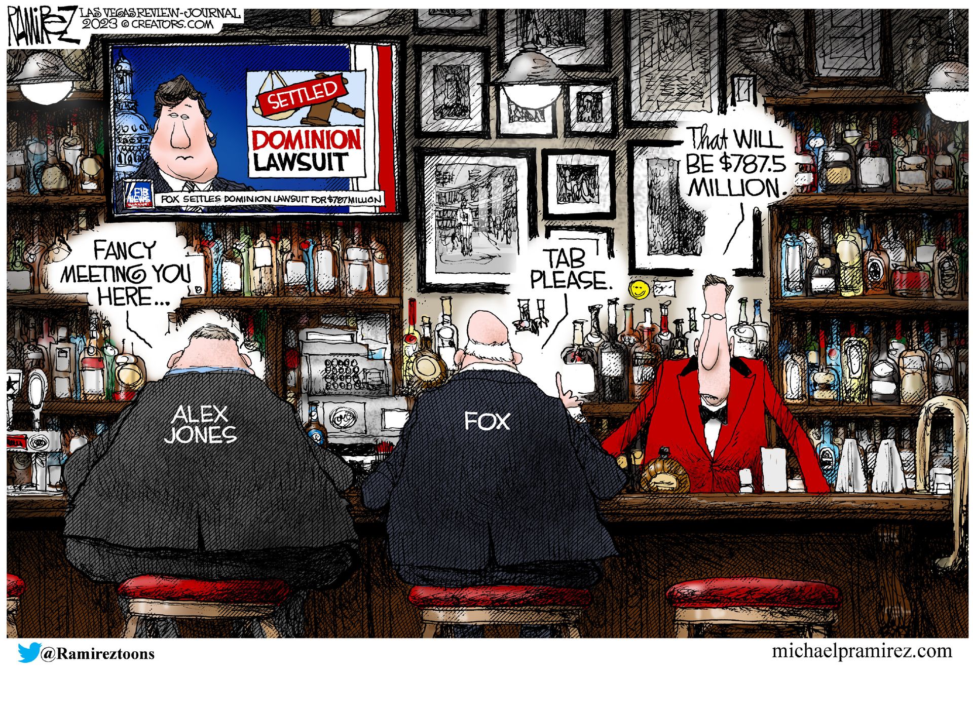 5 costly cartoons about the Fox News settlement | The Week