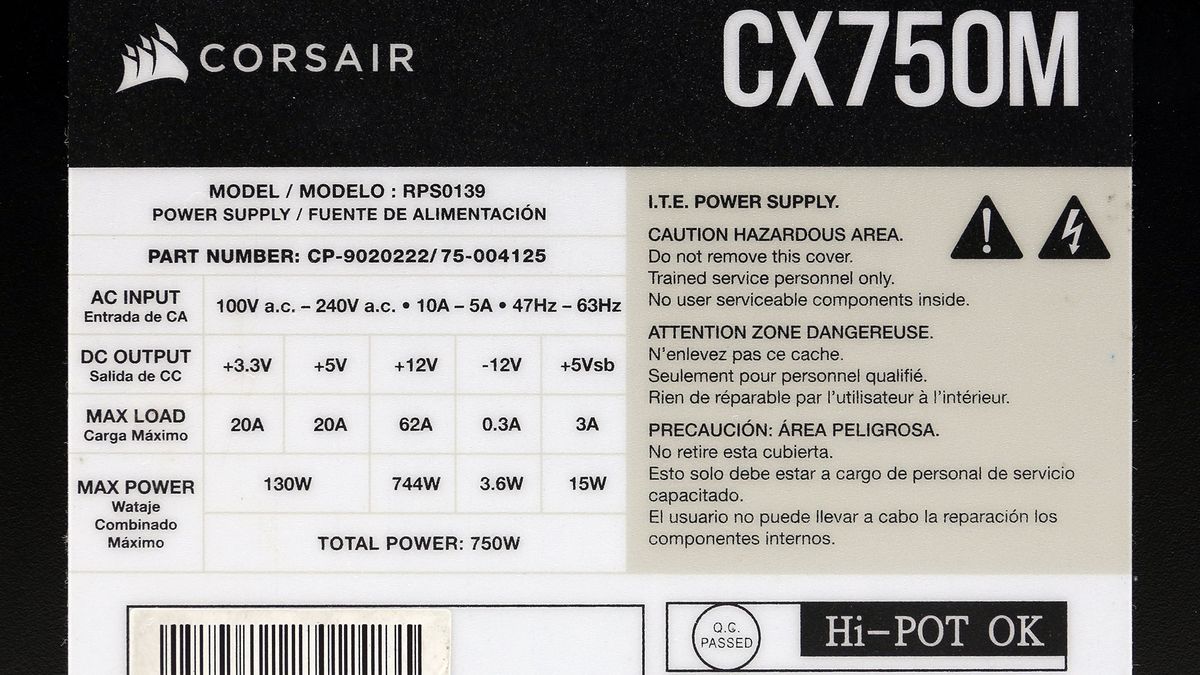 Corsair CX750M (2021) Power Supply Review | Tom's Hardware