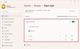 How to reduce eye strain using Night light on Windows 11 | Windows Central
