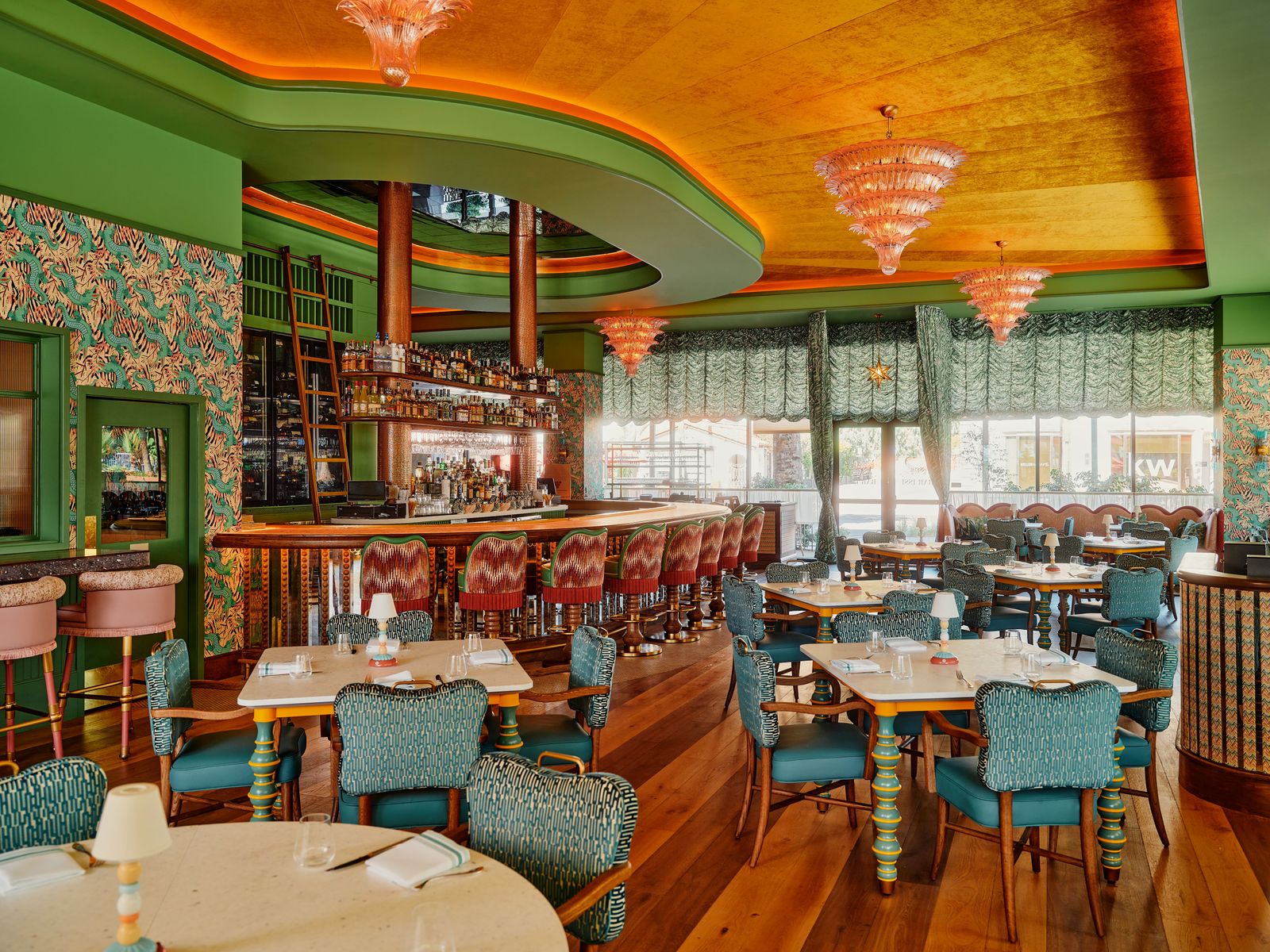 Bar Issi Palm Springs Review: A maximalist setting with Mediterranean ...
