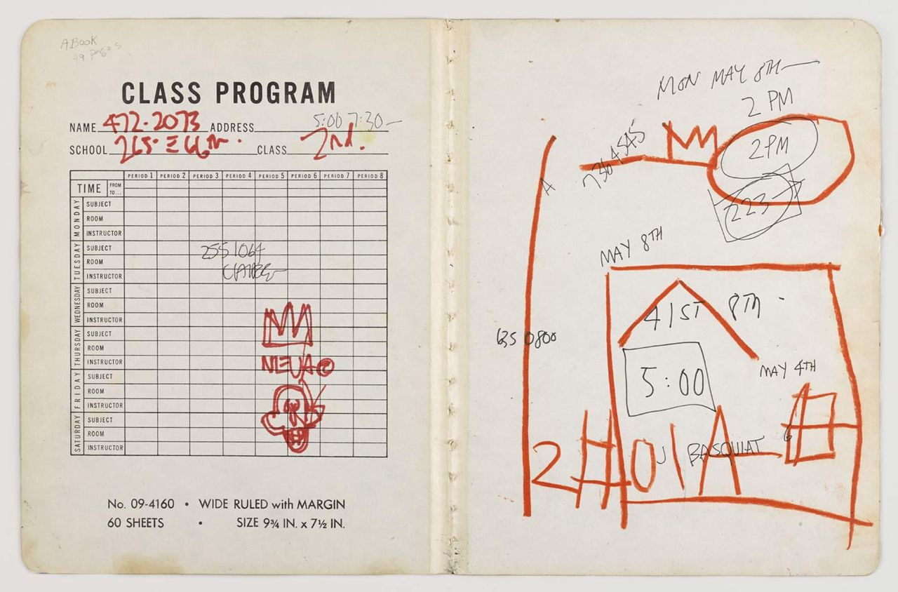 Inner workings: the notebooks of Jean-Michel Basquiat are unveiled at ...
