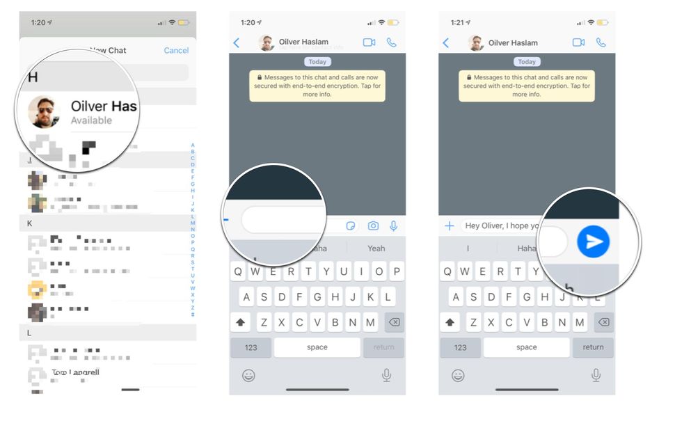 How to send messages with WhatsApp for iOS | iMore