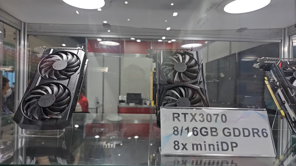 RTX 3070 16GB Oddity Appears at Computex With 8 Mini-DisplayPorts | Tom ...