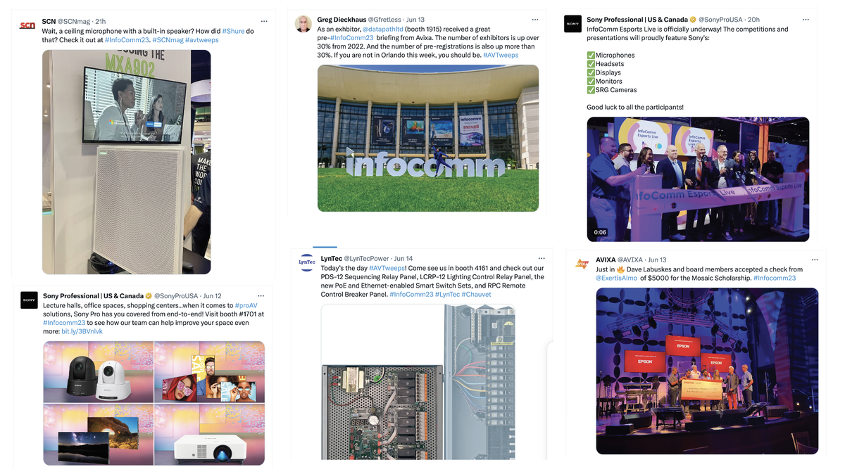 Cindy Attends InfoComm 2023 via the Twittersphere | AVNetwork