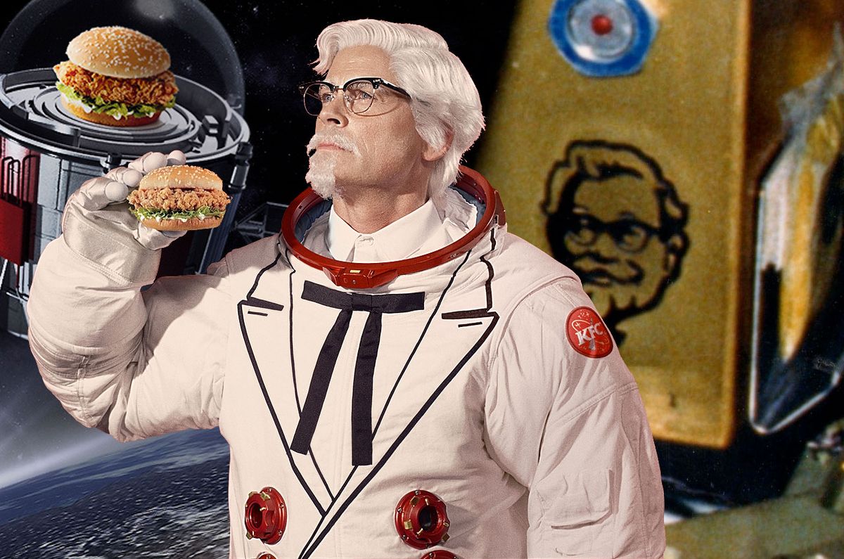 When KFC Actually Went to Space: Before Zinger 1, There Was 'Chix in ...