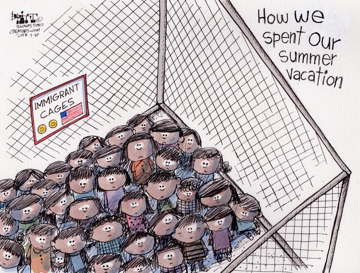 Political cartoon U.S. Trump child separation policy | The Week