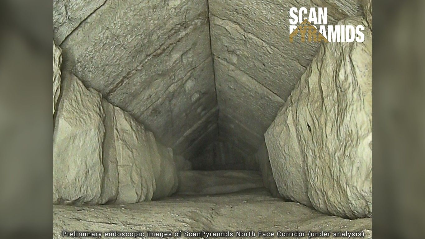 Cosmic rays reveal 'hidden' 30-foot-long corridor in Egypt's Great ...