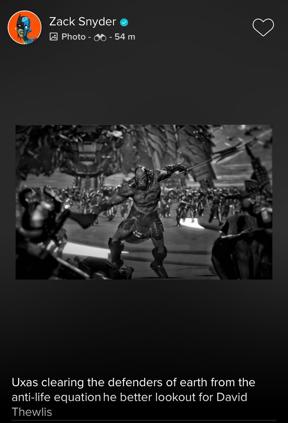 New Justice League Snyder Cut Image Shows Young Darkseid Facing Down ...