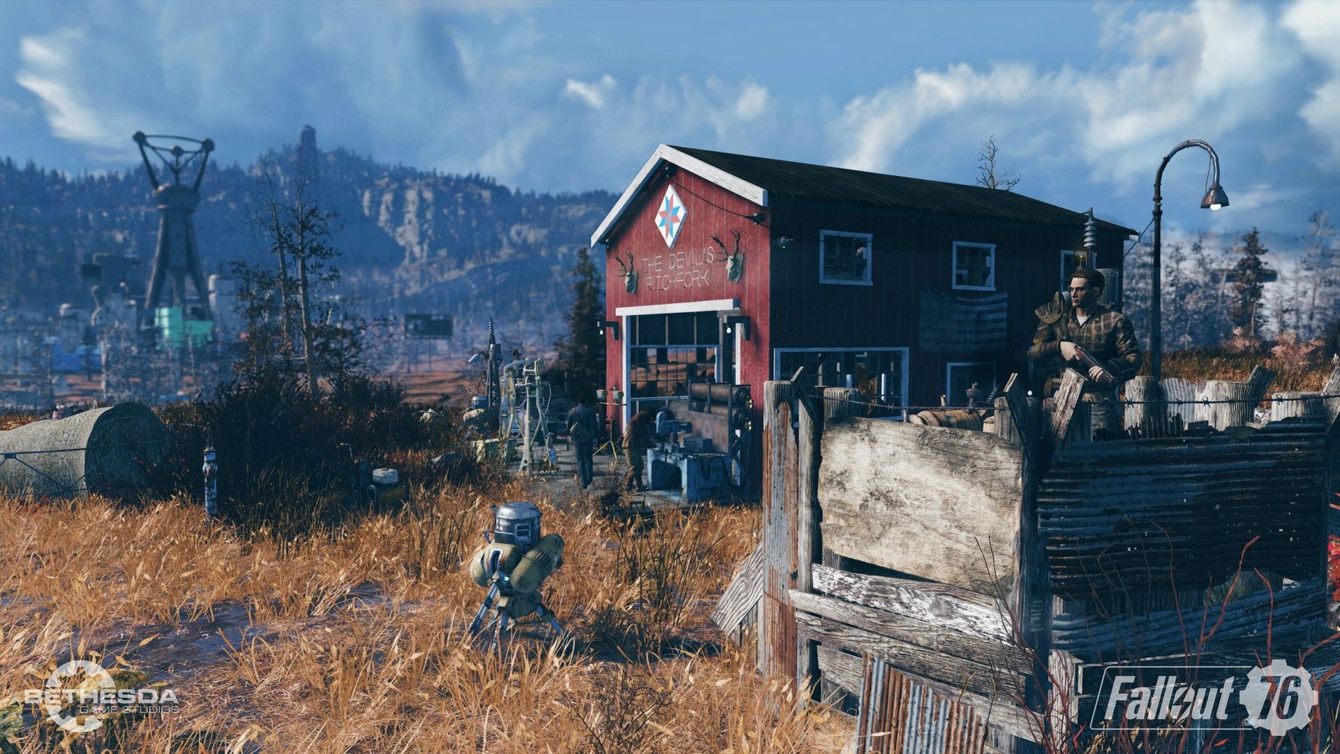 Xbox One X Fallout 76 footage showcases the game's building mechanics ...