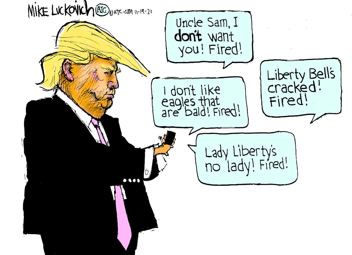 Political Cartoon U.S. Trump tweets election | The Week