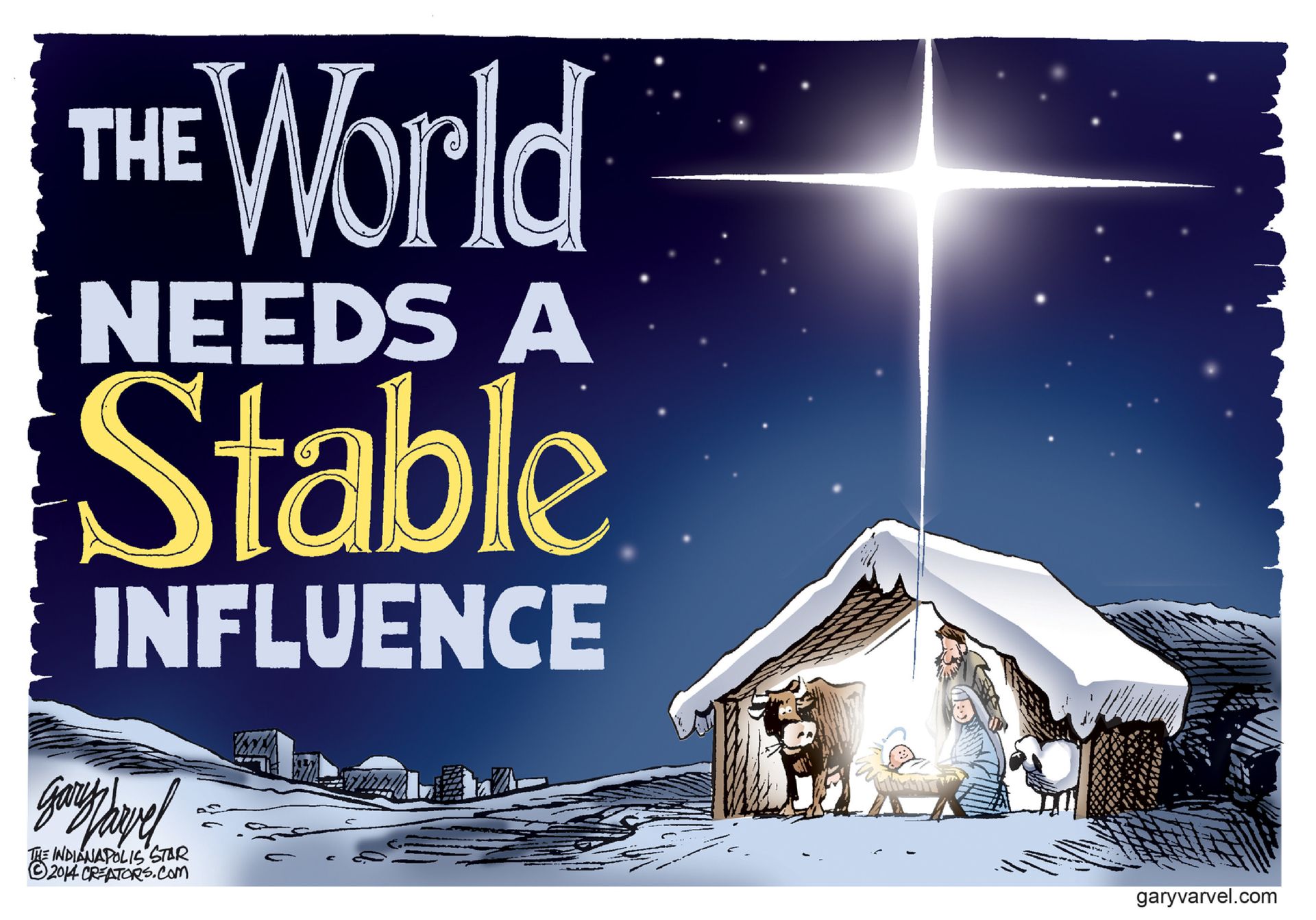 Editorial cartoon World Christmas Stable | The Week
