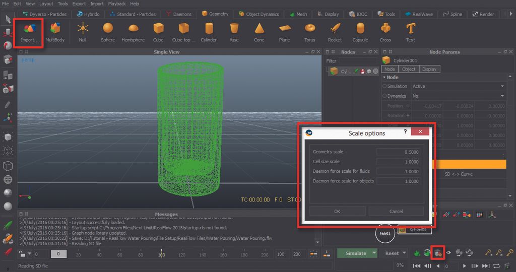Create a pouring water effect in RealFlow | Creative Bloq