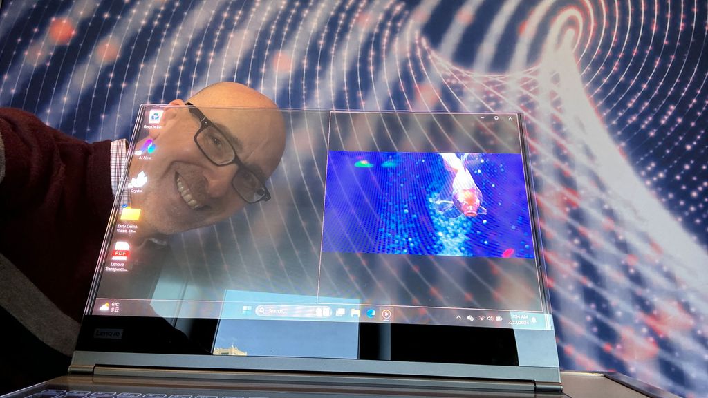 Lenovo's transparent laptop may be the coolest computer you'll hardly ...