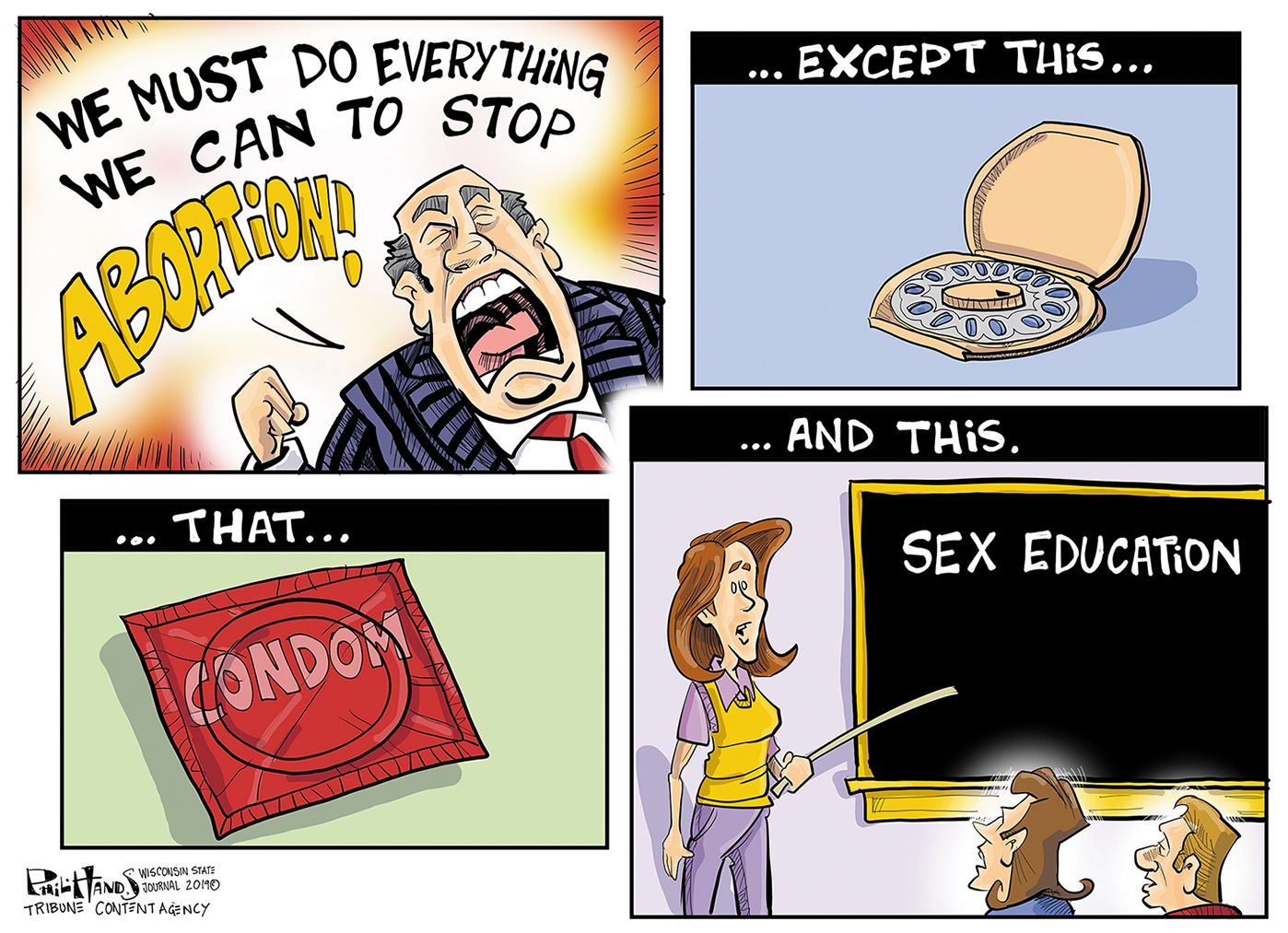 Editorial Cartoon U.S. GOP abortion laws contraceptives | The Week