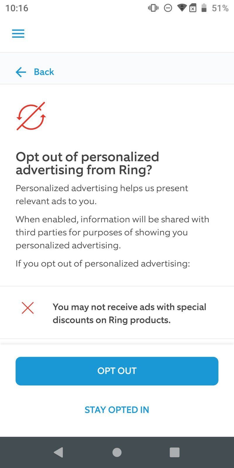 How to use the Ring Control Center to opt out of third-party ads and ...