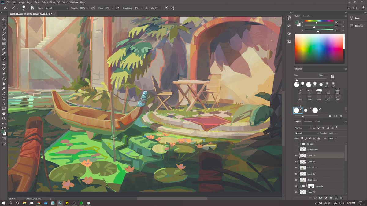 How to paint over a 3D environment | Creative Bloq